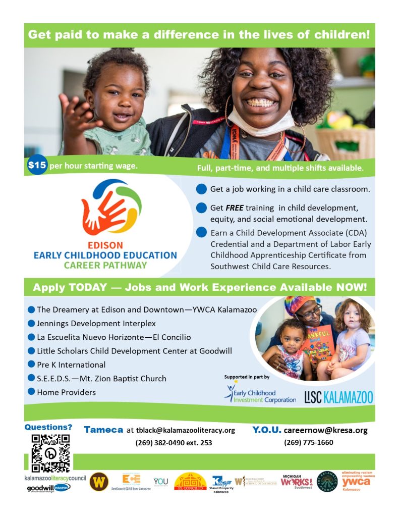 ECE Career Pathway - Kalamazoo Literacy Council