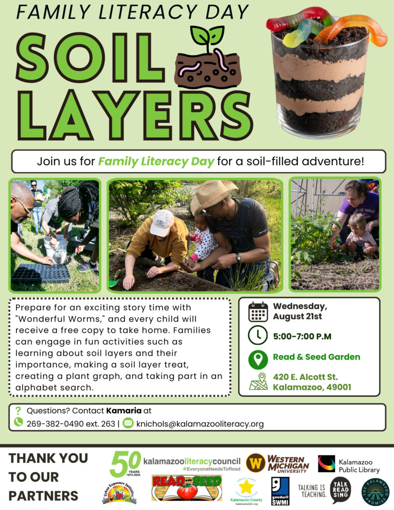 Family Literacy Day - Soil Layers | Kalamazoo Literacy Council